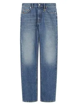 Sportmax Straight-leg Low-rise Jeans In Medium Vintage Denim - Blu