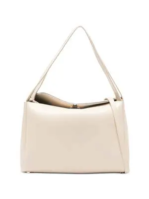 THEMOIRE Leather Mini Shoulder Bag - Bianco
