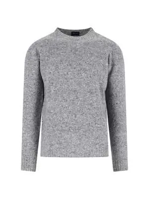 DRUMOHR Cashmere & Virgin Wool Knit Sweater - Grey