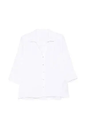 120% Lino Linen Shirt - Bianco