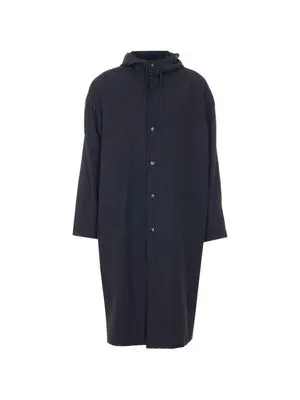 A.p.c. Hooded High-collar Jacket With Drawstrings - Nero