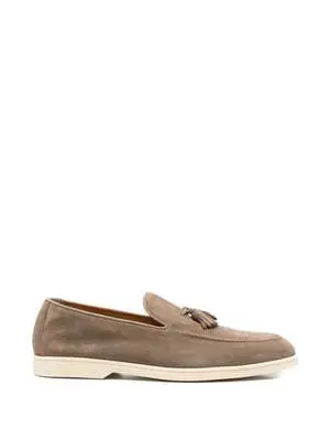 DOUCAL'S Tassel Suede Loafers - Marrone