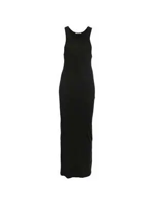ENTIRE STUDIOS Round Neck Sleeveless Slim Fit Midi Dress - Nero