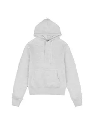 ENTIRE STUDIOS 100% Cotton Hooded Sweatshirt With Non-detachable Drawstring Hood, Ribbed Cuffs, And Kangaroo Pocket - Grigio