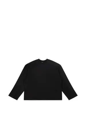 ENTIRE STUDIOS Crewneck Long-sleeve Cotton T-shirt - Nero