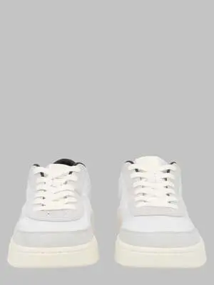 Hugo Rubber-trim Sneakers - White