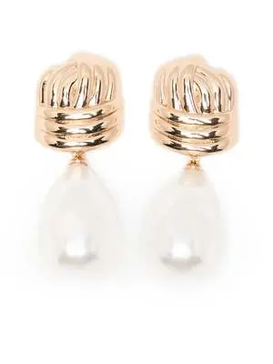 SELF-PORTRAIT Gold-plated Knot Beads - Oro
