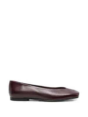 ALOHAS Squared-toe Low-heel Shoes - Rosso