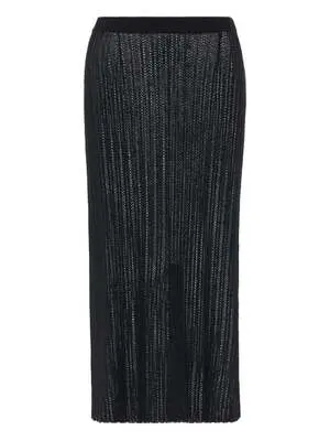 MAISON MARGIELA Gauge 14 Midi Skirt With Four Stitches