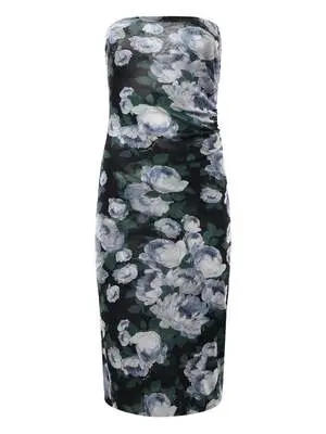Stella McCartney Floral Print Sheer Midi Dress