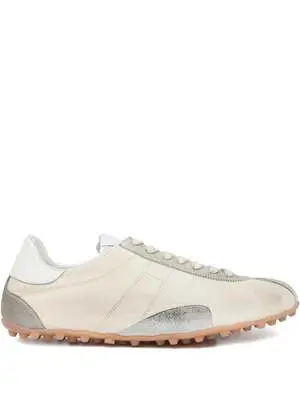 MAISON MARGIELA Hairy Suede Vintage Finish Lace-up Sneakers - Bianco