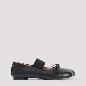 MAISON MARGIELA Ballet Shoe In 100% Ovine Leather - Black