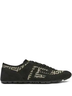 Balmain Lace-up Calfskin Sneakers With Notched Outsole