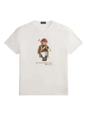Polo Ralph Lauren Slim-fit Polo Bear T-shirt - Bianco