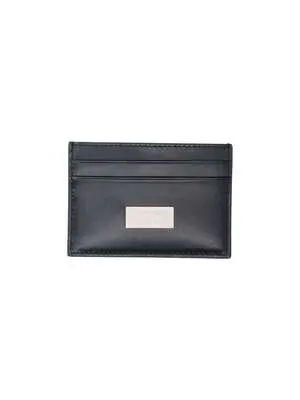 MAISON MARGIELA Sleek Calf Leather Wallet With Metallic Hardware