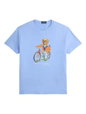 Polo Ralph Lauren Slim-fit T-shirt With Polo Bear Graphic Print