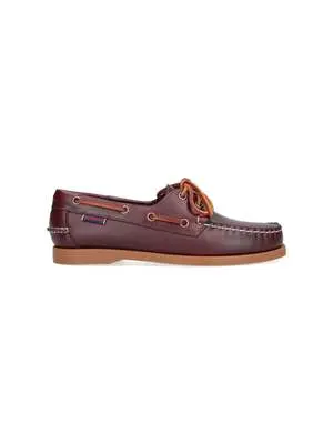 SEBAGO Waxed Leather Lace-up Loafers - Brown