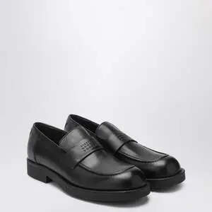 MAISON MARGIELA Leather Moccasin Loafer - Black