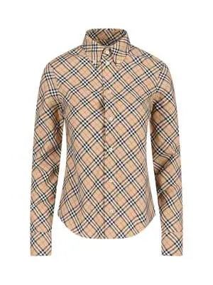 Burberry Light & Natural 100% Cotton Shirt For - Beige