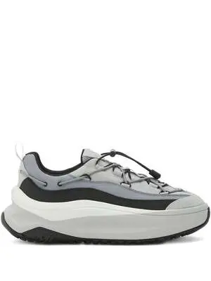 Moon Boot Gender-neutral Suede Sneaker With Tubular Criss-cross Laces And Rubber Tread - Grigio