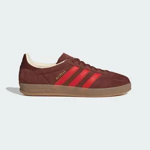 Adidas Suede Sneaker With Laces And Leather 3-stripes - Marrone