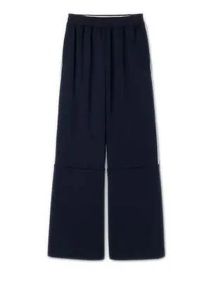 Gucci Technical T-shirt With Web Insert And Elastic Drawstring Waist - Blu