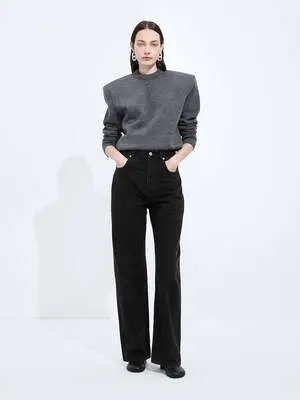 Bottega Veneta Wide Leg Jeans - Nero