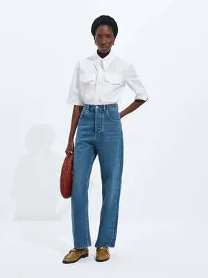 Bottega Veneta Wide-leg High-rise Jeans