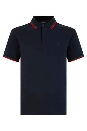 Gucci Web Band Polo Shirt In Cotton