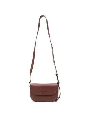 Emporio Armani Leather Crossbody Bag - Brown