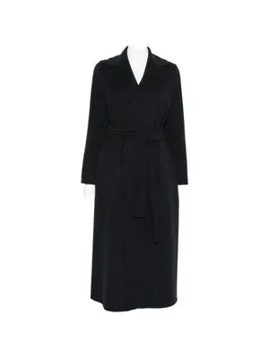 Max Mara Wool Long Coat - Blue