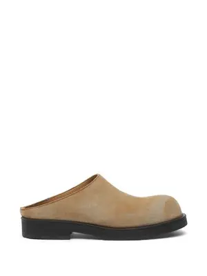 MAISON MARGIELA Suede Leather Slippers - Beige
