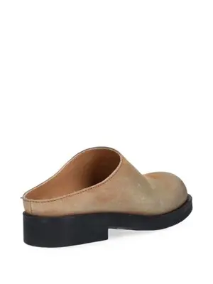 MAISON MARGIELA Suede Leather Mules - Beige