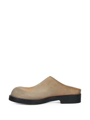 MAISON MARGIELA Suede Leather Mules - Beige