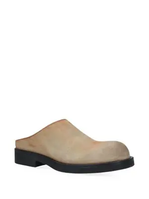 MAISON MARGIELA Suede Leather Mules - Beige