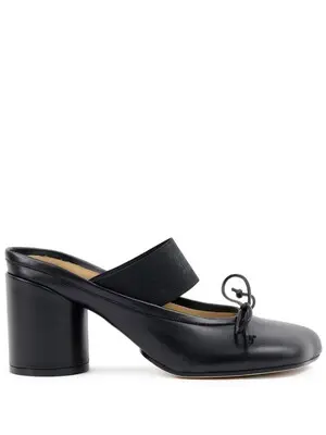 MAISON MARGIELA Leather Mules - Black