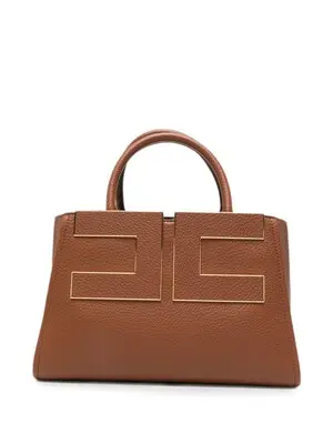 Elisabetta Franchi Faux Leather Tote Bag - Brown