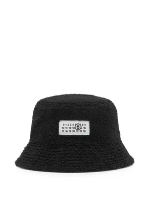 MAISON MARGIELA Logo Bucket Hat - Black