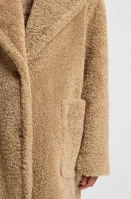 BOSS Teddy Coat With Adjustable Collar