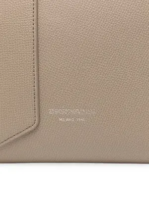Emporio Armani Medium Leather Tote Bag