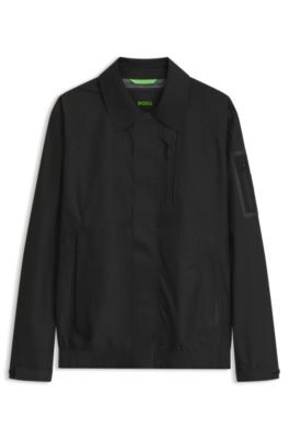 BOSS Water-repellent Blouson Jacket With Welded Front Placket