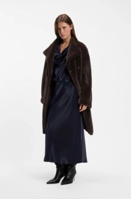 BOSS Relaxed-fit Teddy Coat