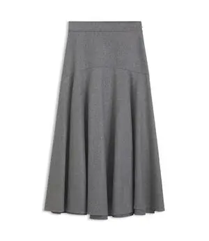 BOSS A-line Melange Flannel Skirt