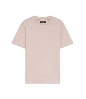 BOSS Crewneck T-shirt In Mercerized Supima Cotton - Light Pink