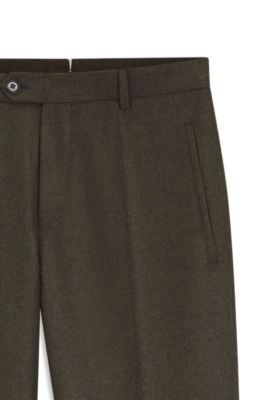 BOSS Italian Wool Regular-fit Pants With Cashmere