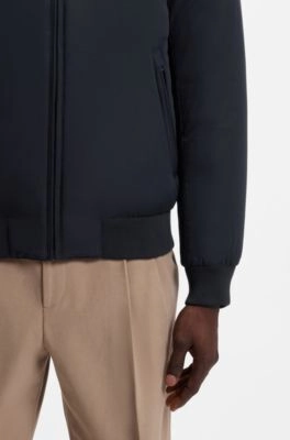 BOSS Water-repellent Padded Jacket With Double B Monogram