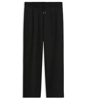Hugo Relaxed-fit Sweatpants In Cotton Terry - Black