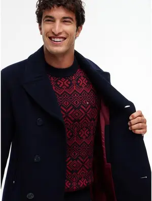 Tommy Hilfiger Classic Wool-blend Peacoat