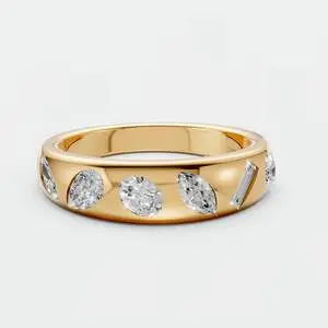 AYA FINE JEWELRY Geometric Lab Diamond Ring In 10kt Gold - Yellow