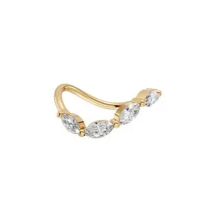 AYA FINE JEWELRY 14k Gold Marquise Lab-grown Diamond Ring - Yellow
